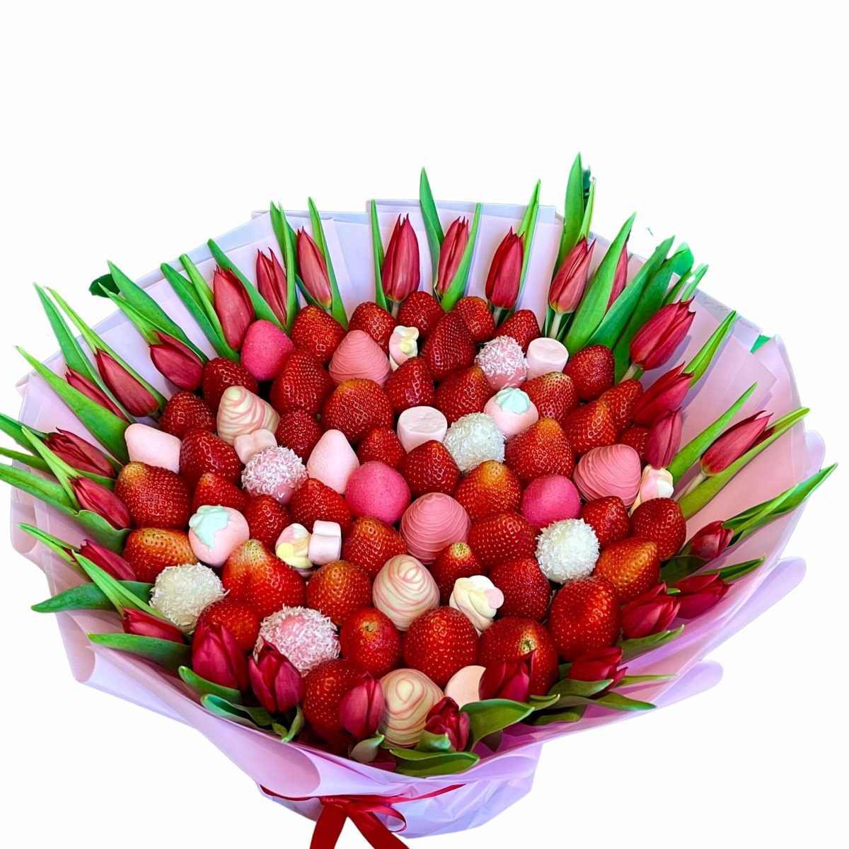 Tulips and Marshmallows - Wow Bouquet Floral Arrangements delivered the ...