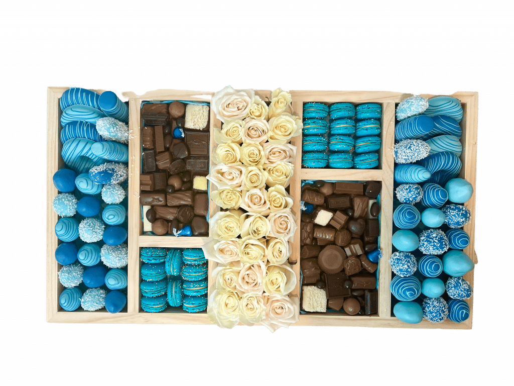 Gift Box with Chocolate Fruits & Roses | NYC Same-Day Delivery