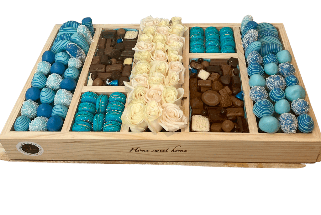 Gift Box with Chocolate Fruits & Roses | NYC Same-Day Delivery